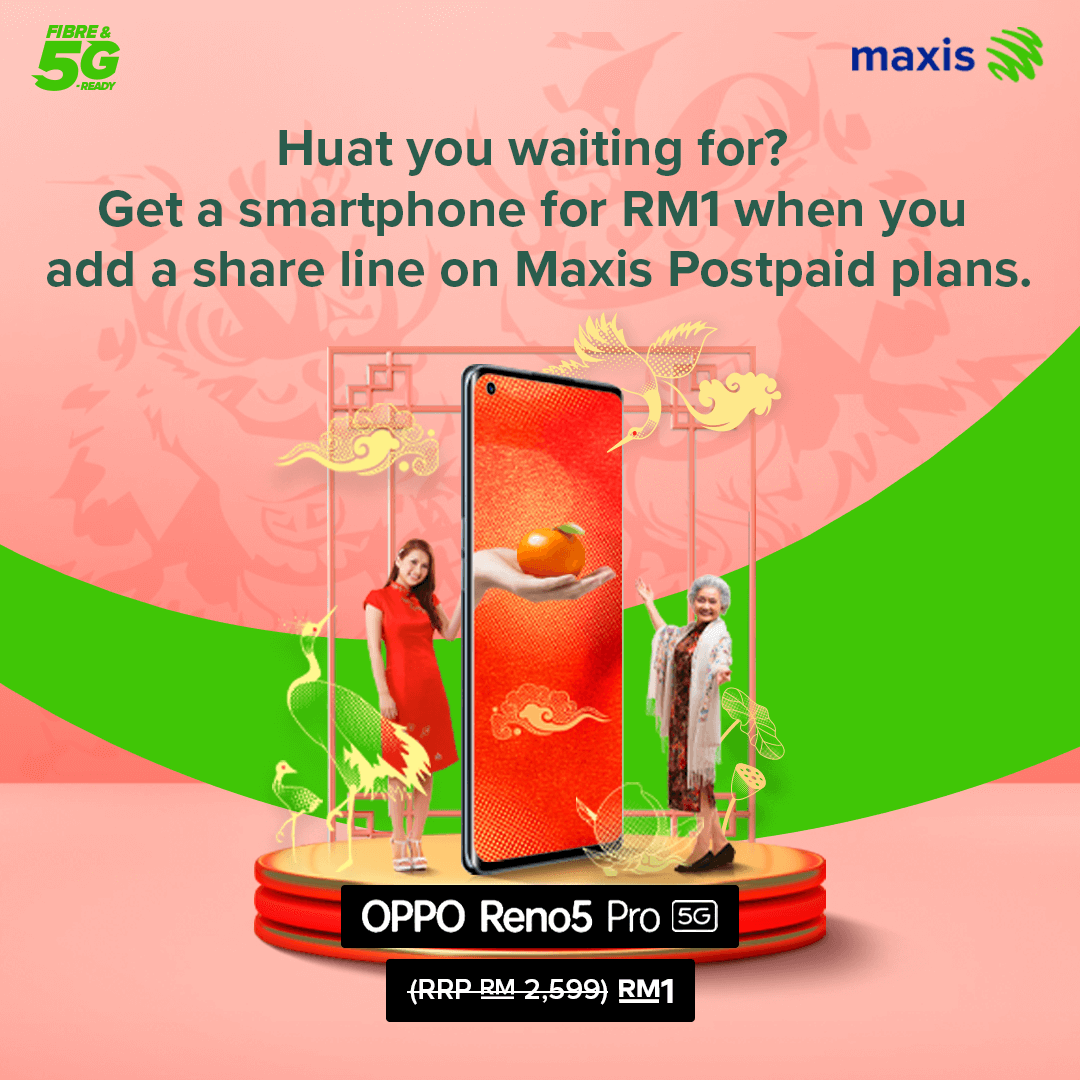 Menangi Galaxy Z Fold2 atau telefon serendah RM1 dengan Maxis sempena ...