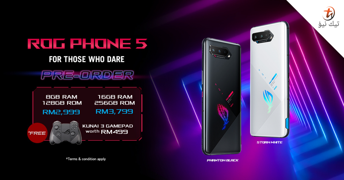 ASUS ROG Phone 5 dilancar: Snapdragon 888, AMOLED 144Hz, RAM 18GB ...