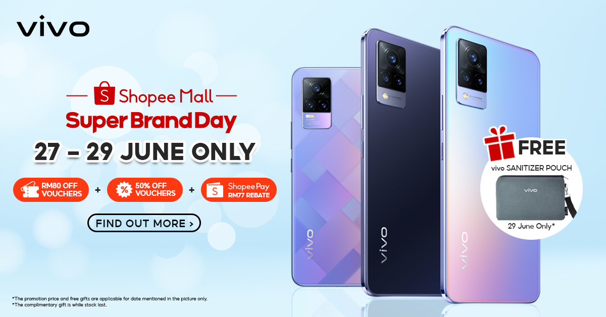 vivo Malaysia anjurkan promosi Shopee Super Brand Day bermula 27 Jun, diskaun sehingga 77% ...