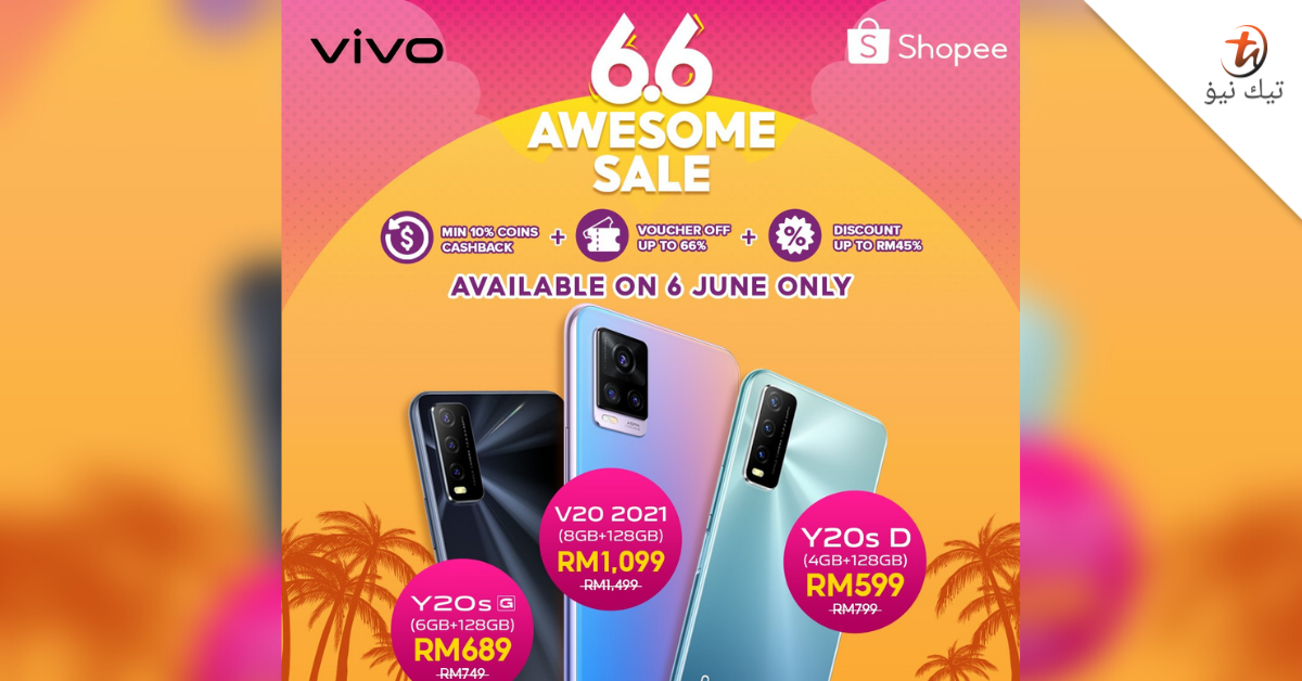 vivo Malaysia anjurkan promosi khas pada 6 Jun, potongan diskaun pelbagai produk sehingga 66% ...