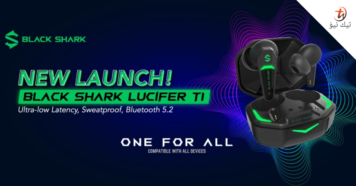 Black Shark Lucifer T1 TWS Earbuds dilancar di Malaysia: Fon telinga wayarles "gaming" berharga ...