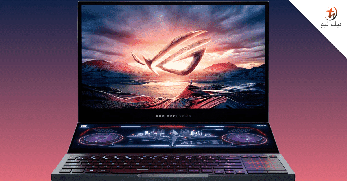 Komputer riba ASUS ROG Zephyrus Duo 16 GX650 tertiris, dilengkapi ...