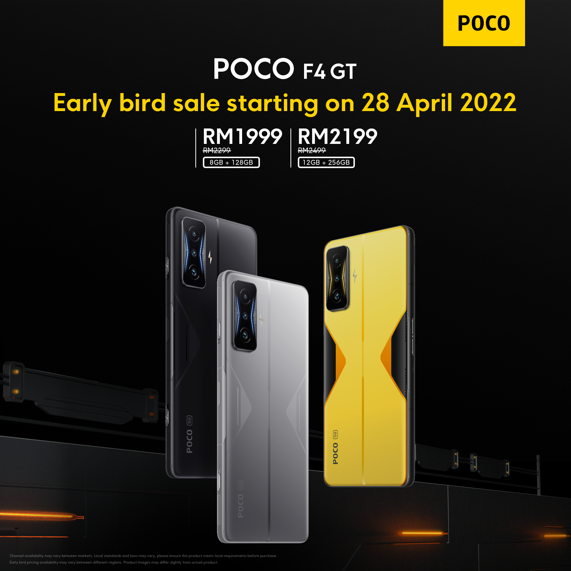 POCO F4 GT dilancar di Malaysia: SD 8 Gen 1, cas pantas 120W, AMOLED 120Hz bermula RM1,999 ...
