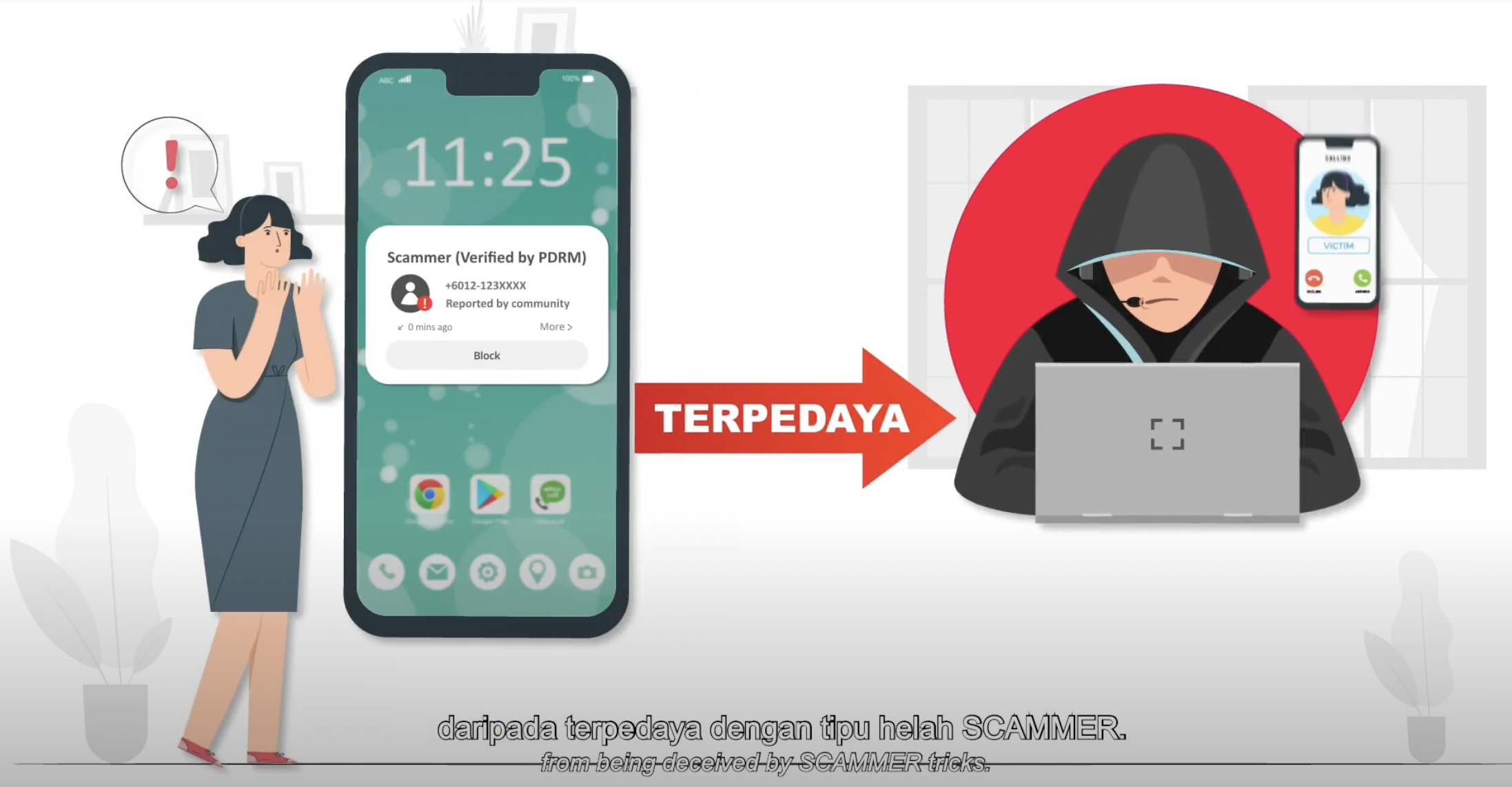 Aplikasi Whoscall kenal pasti "scammer" melalui panggilan telefon ...