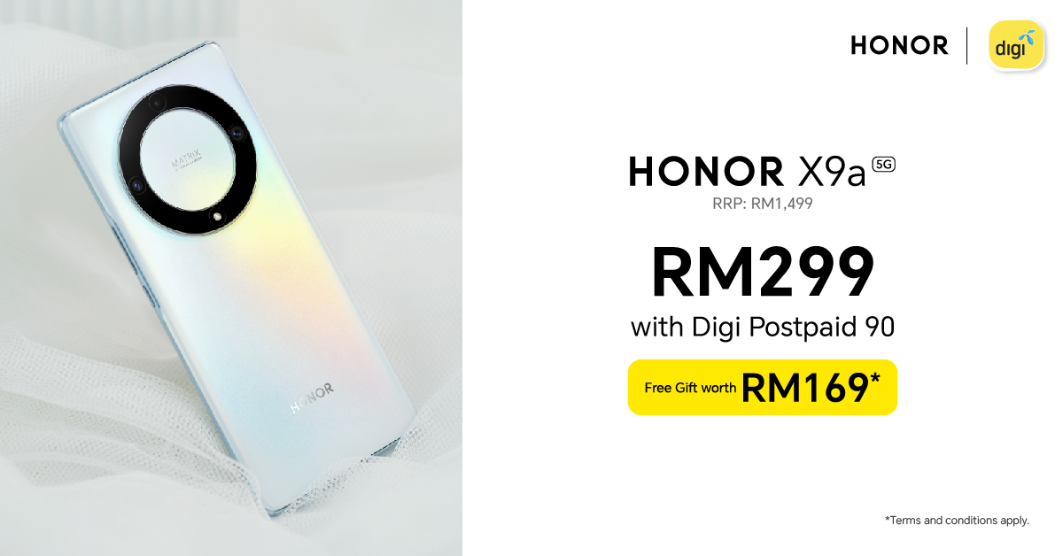 HONOR bekerjasama dengan Digi, Celcom dan Maxis lancarkan pelan ...