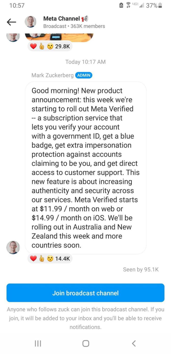 Meta Verified di Facebook dan Instagram, sedang diuji bermula ~RM53 ...