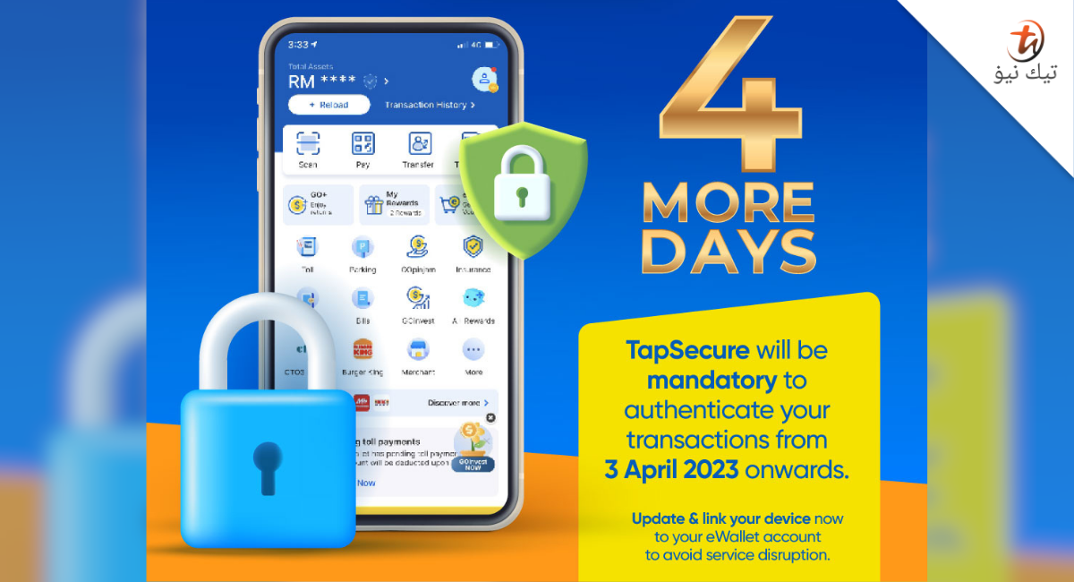 Pengguna TnG eWallet digesa pautkan akaun ke peranti sebelum 3 April ...