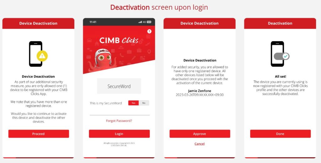 Bermula April 2023, anda boleh guna CIMB Clicks App dalam 1 peranti ...