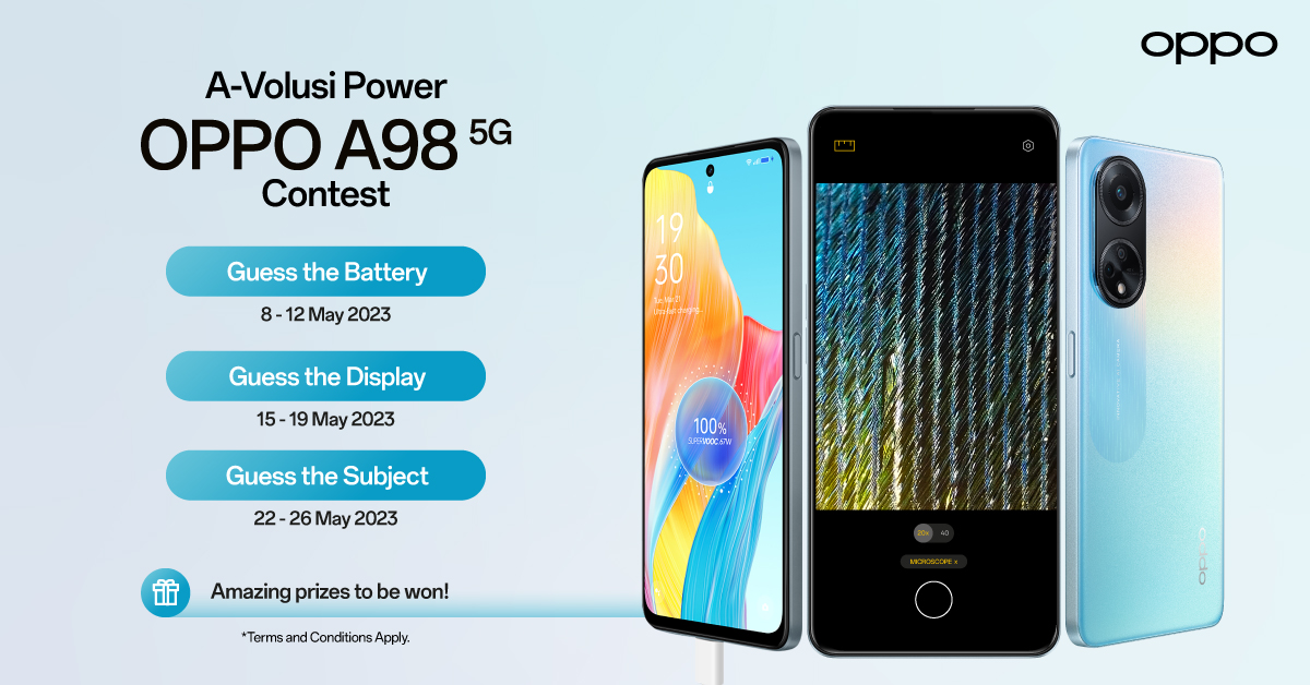 OPPO A98 5G bakal dilancar di Malaysia: Pengecasan 67W, bateri 5,000mAh dan skrin 120Hz ...