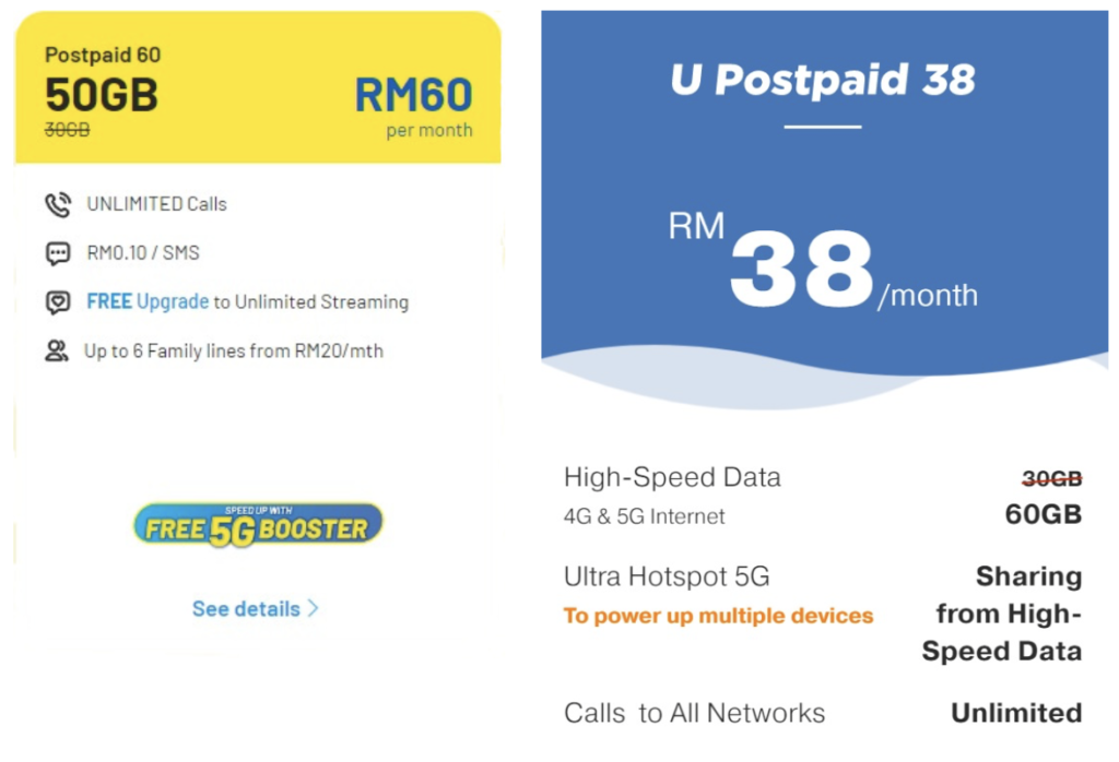 Pelan pascabayar mudah alih terbaik di bawah RM60 setakat Jun 2023 - TechNave BM