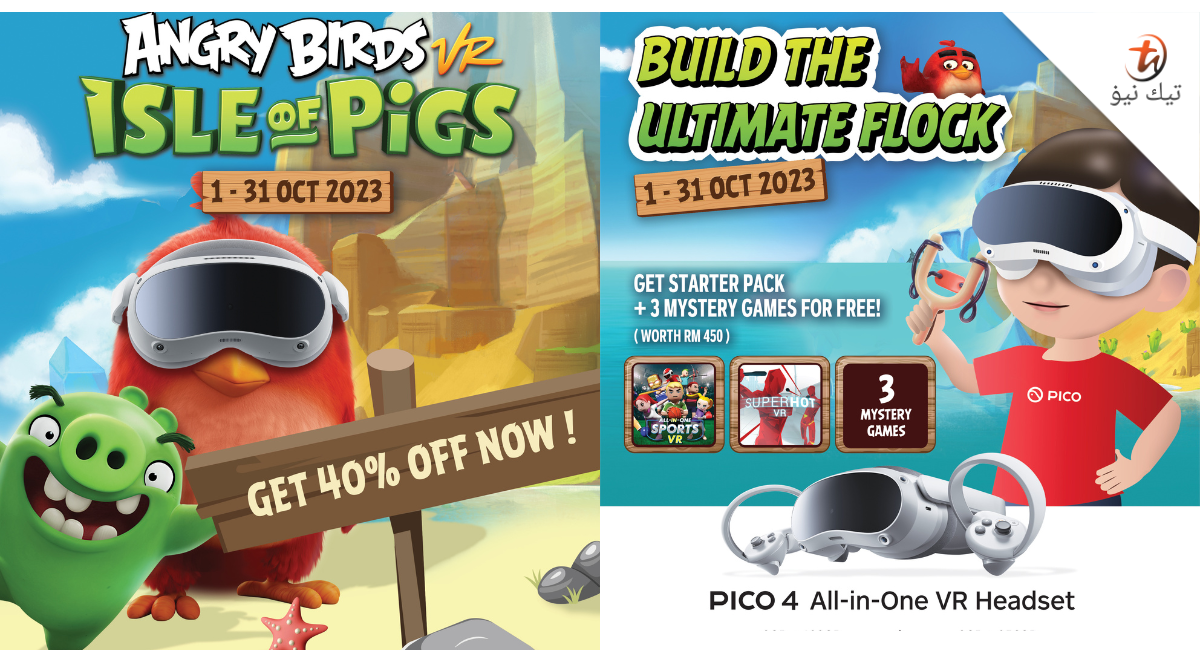 PICO Store tawarkan diskaun 40% untuk Angry Bird VR: Isle of Pigs ...