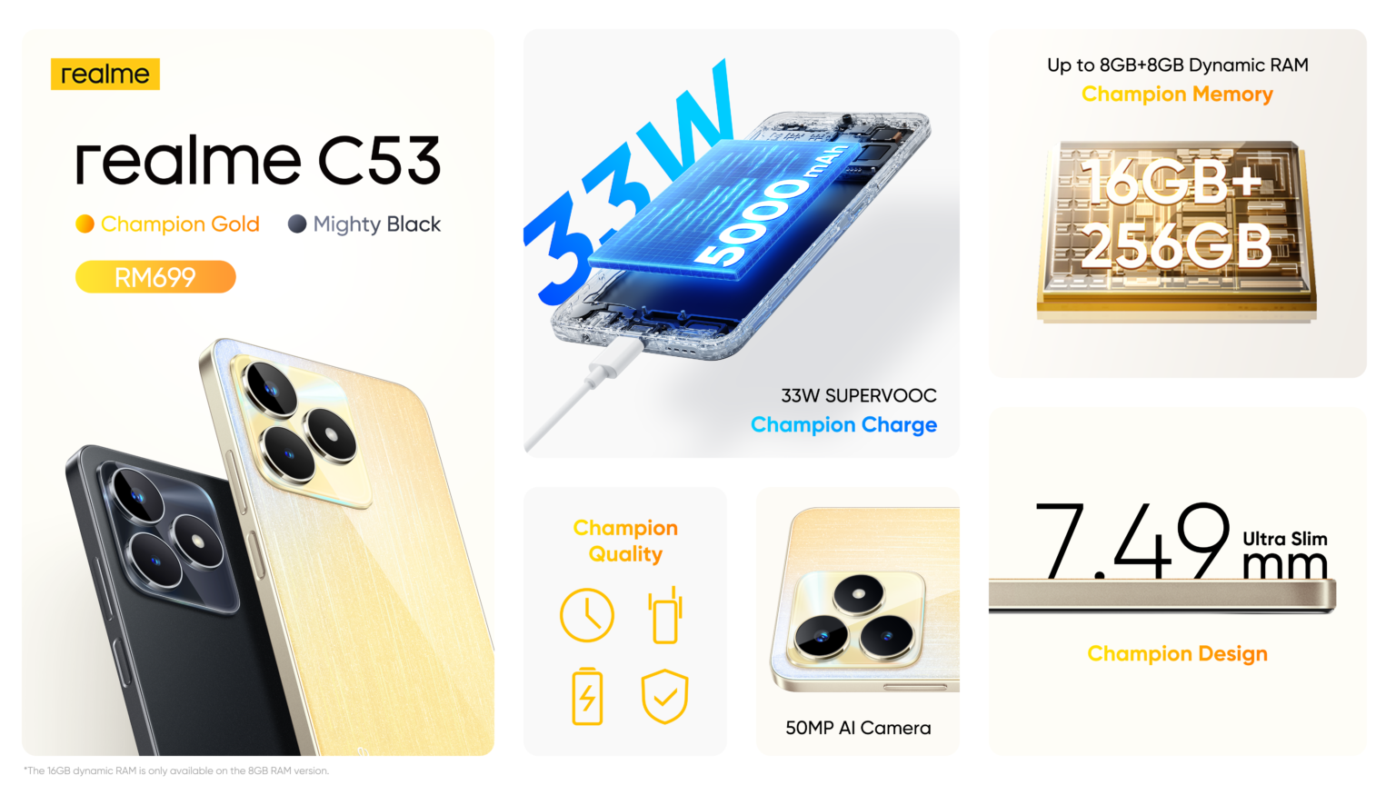 realme C53 dipertingkatkan dengan RAM 16GB dan storan 256GB berharga ...