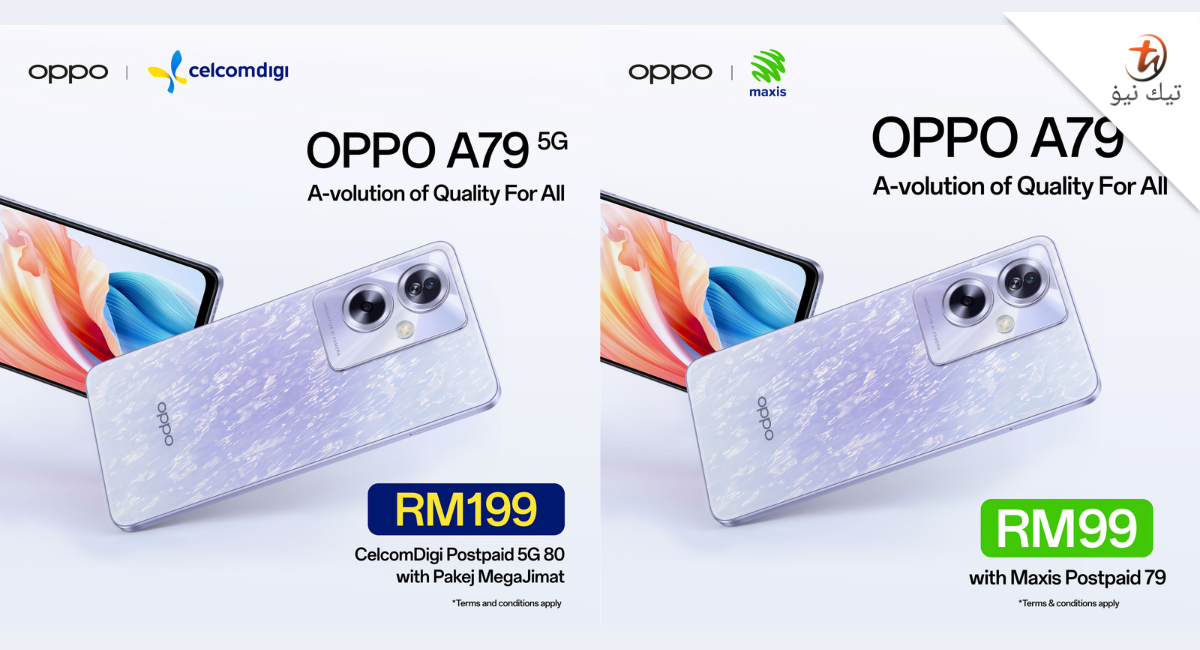 OPPO A79 5G kini boleh didapati melalui pelan pascabayar Maxis dan ...