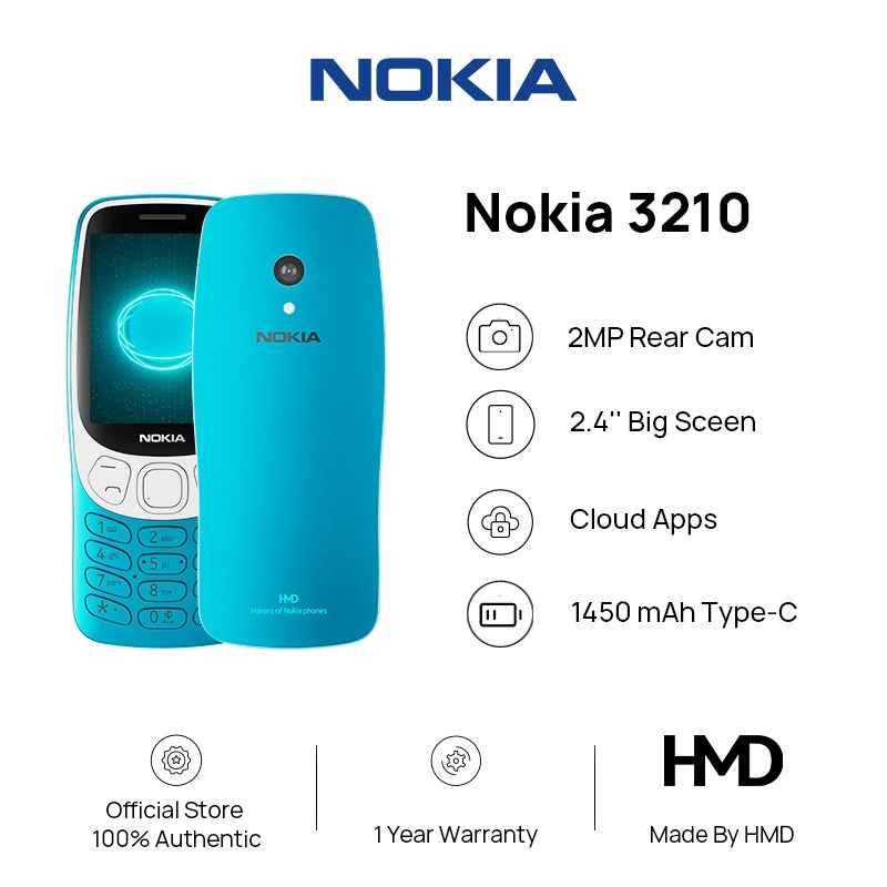 Nokia 3210 rasmi di Malaysia dengan sambungan 4G, port USB-C berharga RM339 - TechNave BM