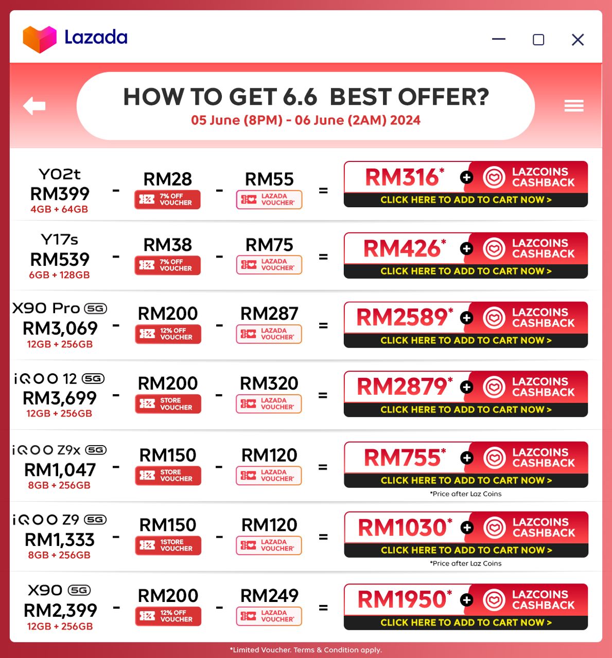 vivo Malaysia anjurkan promosi 6.6 di Shopee dan Lazada, telefon serendah RM316 sahaja - TechNave BM