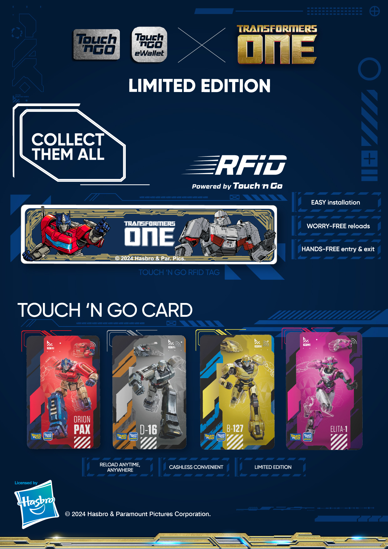 Kad NFC & "tag" RFID Touch ‘n Go x Transformers One edisi terhad ...