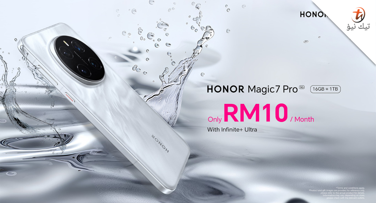 HONOR Magic7 Pro boleh didapati melalui pakej Yes, CelcomDigi, Maxis ...