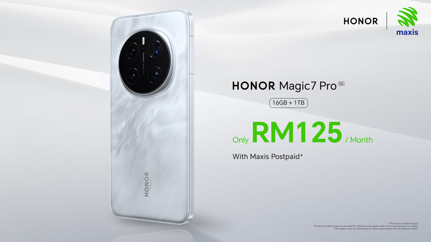 HONOR Magic7 Pro boleh didapati melalui pakej Yes, CelcomDigi, Maxis ...