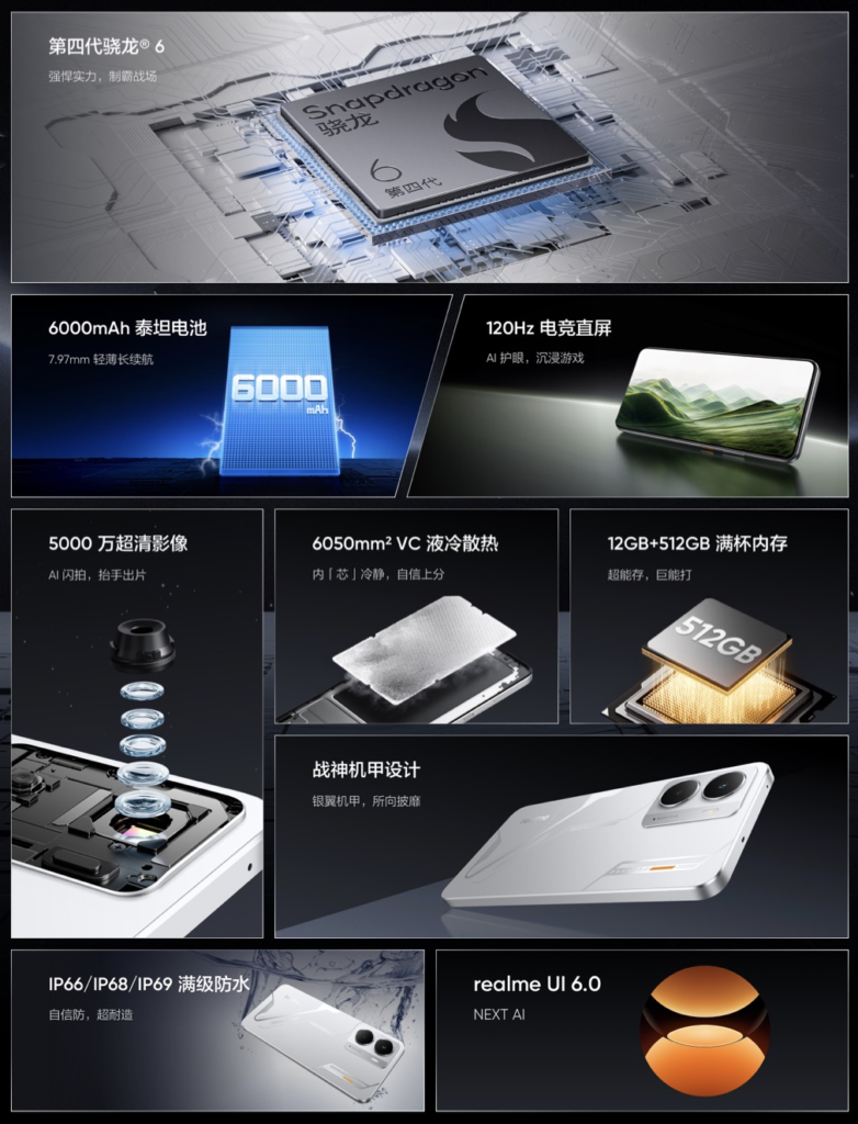 realme Neo7x turut dilancar dengan SD 6 Gen, skrin AMOLED 120Hz 6.67" dan bateri 6,000mAh ...