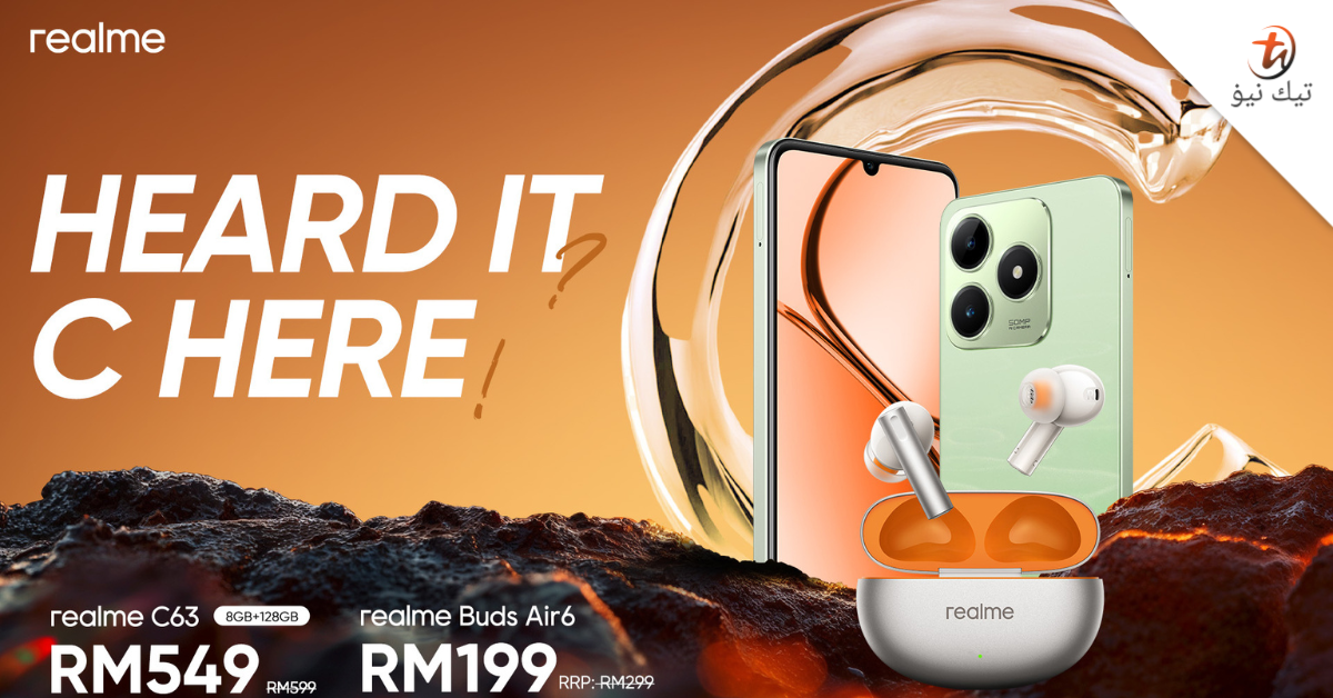 Harga realme C63 dan Buds Air 6 di Malaysia turun, kini bermula RM199 ...