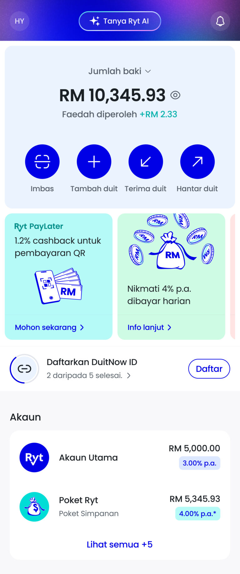 Ryt Bank dilancar di Malaysia sebagai bank pertama di dunia dikuasakan ...