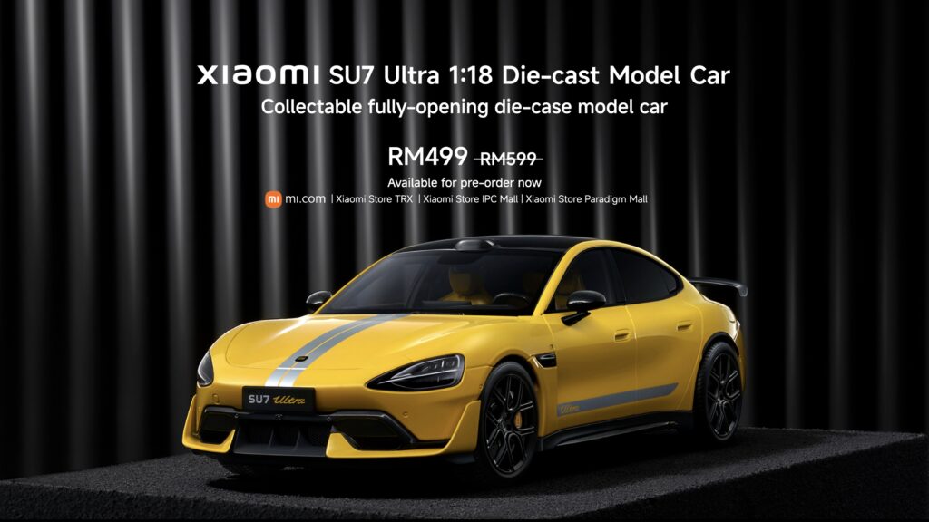 Model "die-cast" Xiaomi SU7 dan SU7 Ultra dilancar di Malaysia, bermula ...