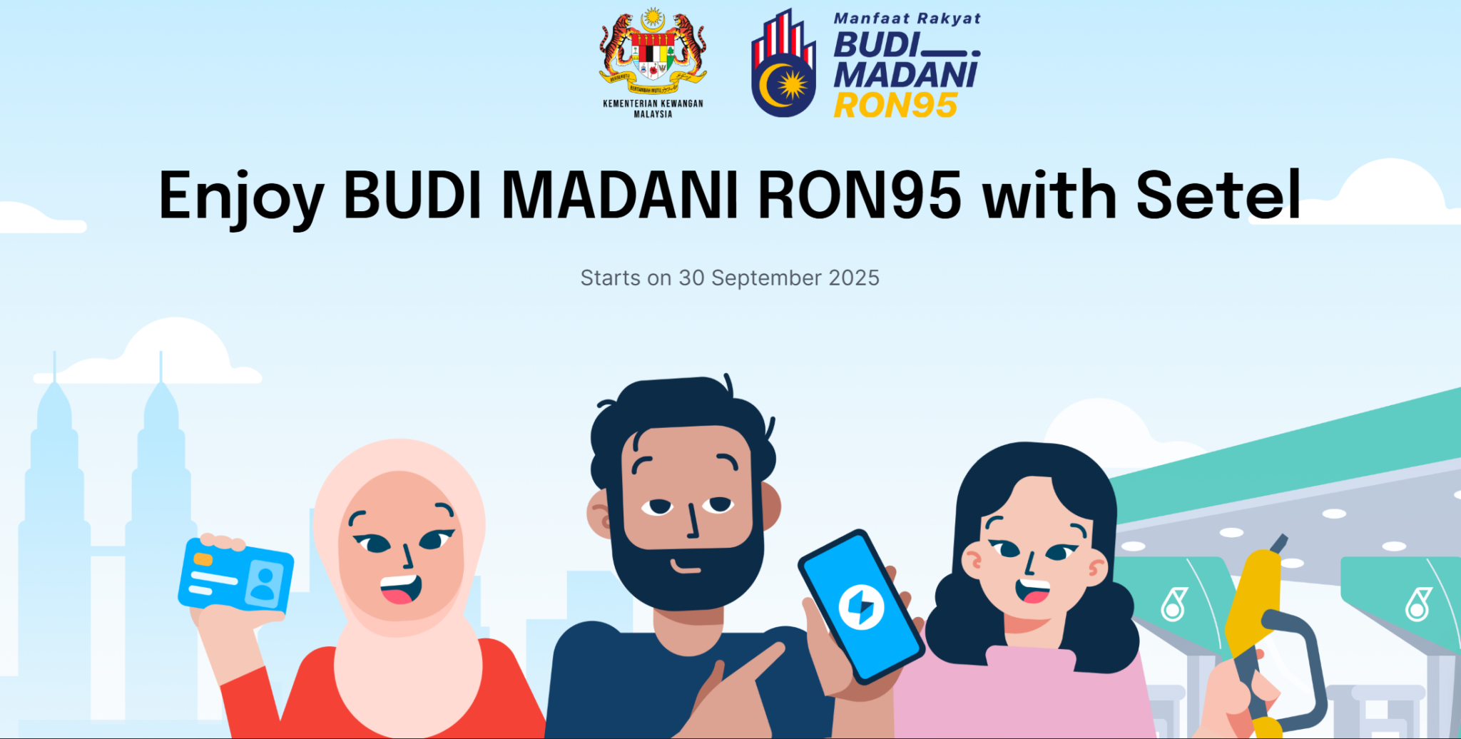 Setel mudahkan akses BUDI MADANI RON95, isi minyak tanpa MyKad - TechNave BM